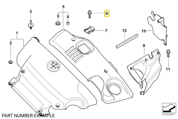 Engine Trim Cover Bolt – 07119906086 – Bavarian Speed Shop