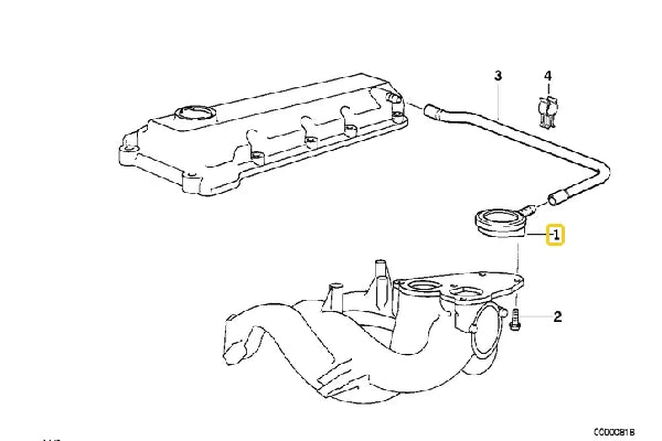 Crankcase Ventilation Valve – 11157501567 - E34 E36 E46 Z3 – Bavarian ...