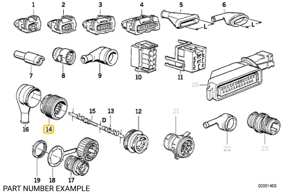 Plug Housing (20-Pin) – 12521707283 - E24 E28 E30 E32 E34 – Bavarian ...