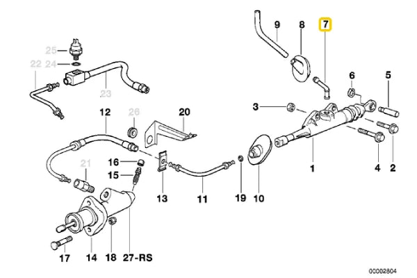 Genuine BMW Clutch Line Connector – 21521161628 - E12 E23 E24 E36 ...