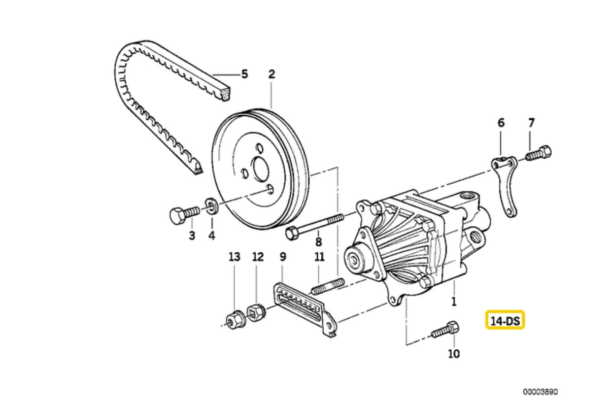 ZF Power Steering Seals - 32411135880 - E24 E28 E30 E31 E32 E34 E36 ...