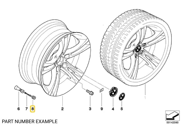 RDC Tyre Valve Cap – 36111095436 – Bavarian Speed Shop