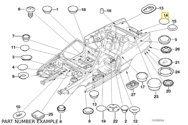 BMW Blind Plug / 22mm - 51711855009 – Bavarian Speed Shop