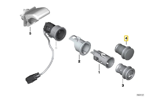 Cigarette Lighter Blank Plug – 61349316116 - E36 E46 E6x E8x E9x Fxx ...