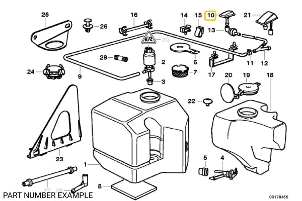 Windscreen Washer Spray Nozzle – 61601384859 - E36, Z3 – Bavarian Speed ...