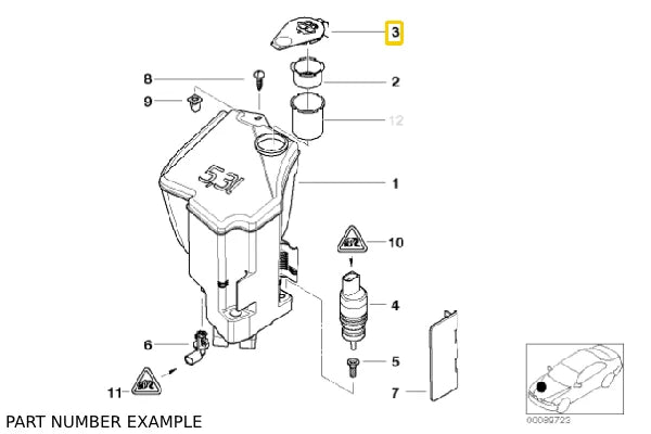 Windshield Washer Reservoir Cap - 61667467951 – Bavarian Speed Shop