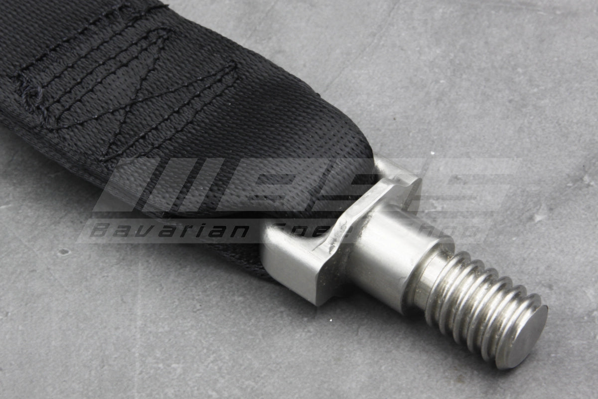 Poly Tow Strap with Bolt - Black - E30 E36 E46 E82 E90 E92 Z3 Z4 ...