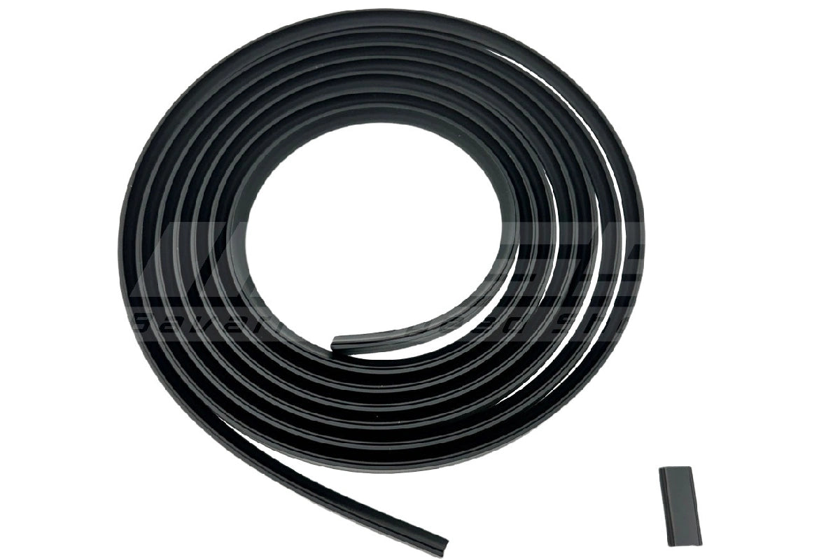 Front Windshield Moulding Set - Black / Late 51311906604 51311968445 ...