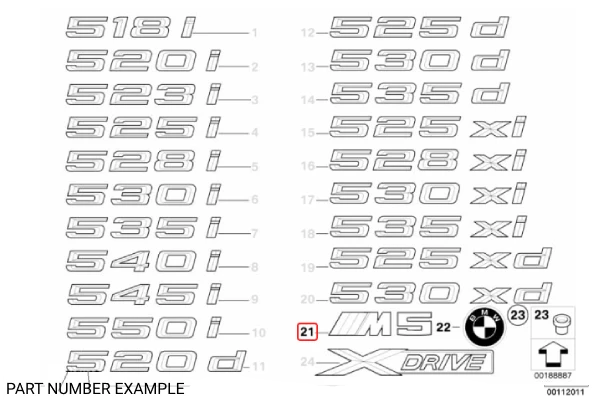 Genuine BMW M5 Badge for E60 / E61 M5 - 51147898126 – Bavarian Speed Shop