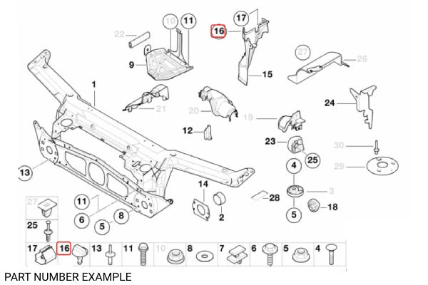 Genuine BMW Locking Trim Clip - 51718215962 -E39 E46 E65 E66 E67 X3 Z4 ...