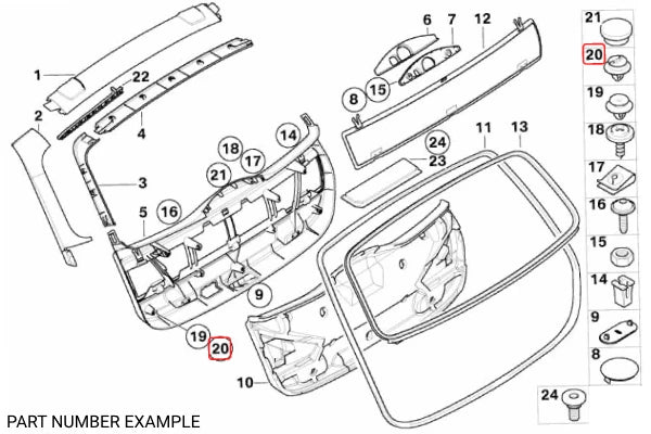 Genuine BMW Clip With Seal Ring - 51137065607 – Bavarian Speed Shop