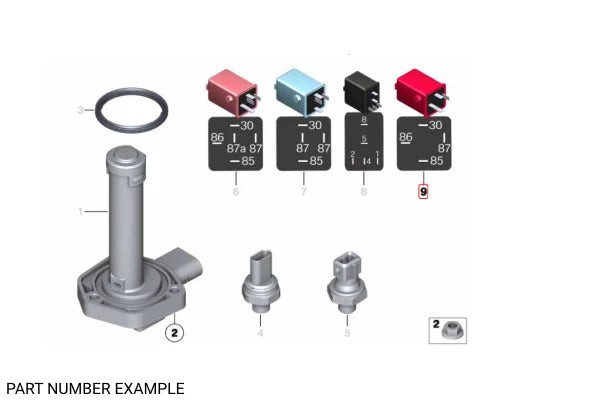 Genuine Relay Make Contact Purple - 61368367100 - E36 F01 F02 F07 ...